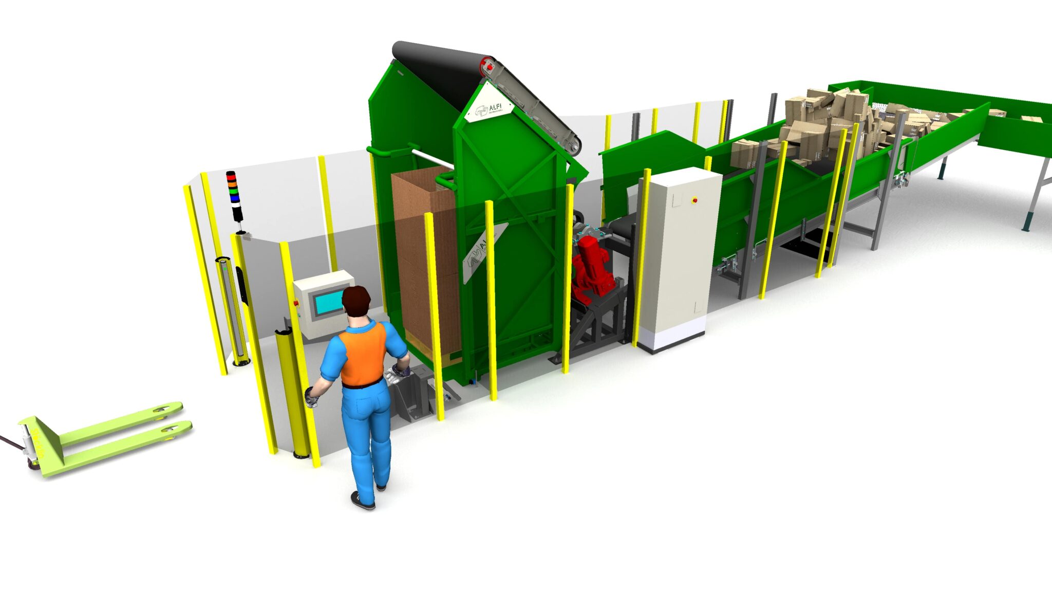 U-CARE C : Parcel unloader | ALFI Technologies