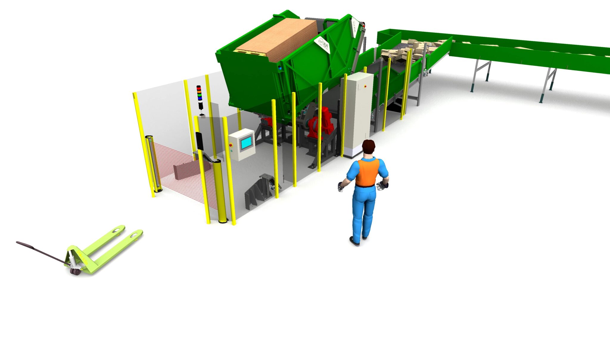 U-CARE C : Parcel unloader | ALFI Technologies