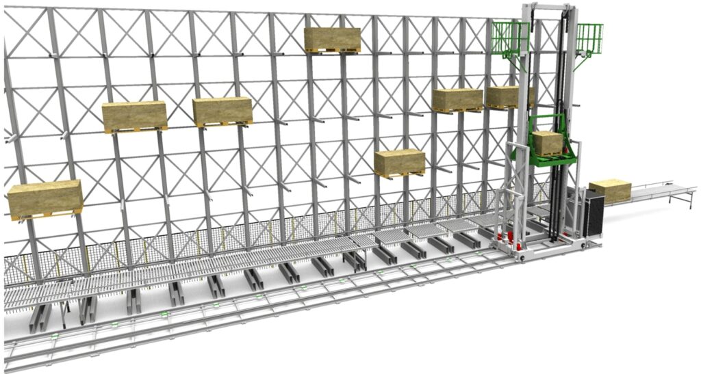 Automated storage with stacker crane | ALFI Technologies